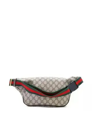 Gucci Gg Coated Canvas Belt Bag With Applique