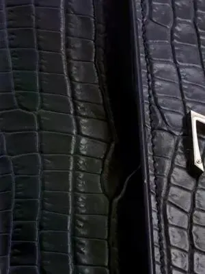 Saint Laurent Medium Croc Effect Leather Crossbody Bag