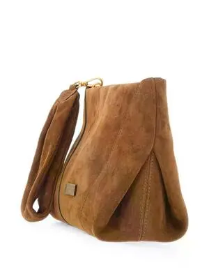 GIANNI CHIARINI Suria Suede Clutch Bag