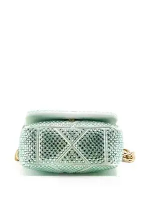 Prada Crystal Embellished Quilted Satin Shoulder Bag