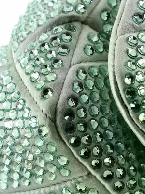Prada Crystal Embellished Quilted Satin Shoulder Bag