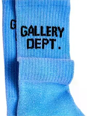 GALLERY DEPT. Logo Print Ribbed Socks