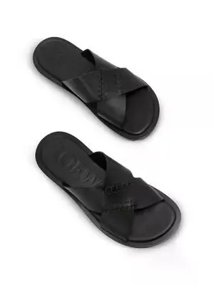 Loewe Criss-cross Leather Sandals