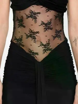 BABYLON Sleeveless Lace Detail Maxi Dress