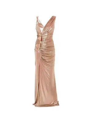 BABYLON Sleeveless Gathered Maxi Dress