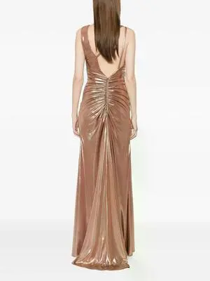 BABYLON Sleeveless Gathered Maxi Dress