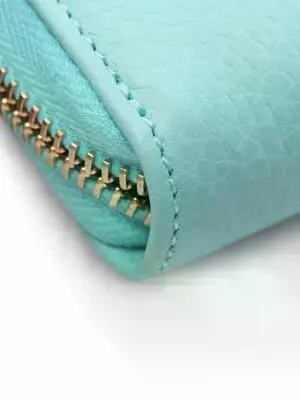 Gucci 2010s Bamboo Zip-around Leather Wallet