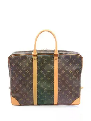 LOUIS VUITTON Monogram Canvas Porte-documents Voyage Briefcase - Brown