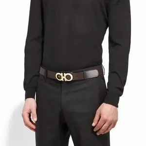 FERRAGAMO Gancini Adjustable Double-sided Belt