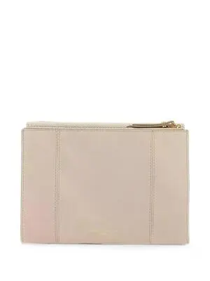 GIANNI CHIARINI Vicky Pebbled Leather Clutch Bag