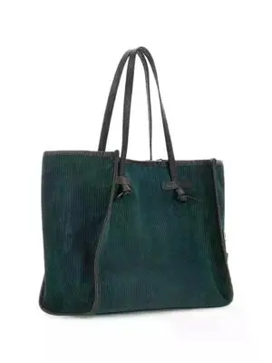 MARCELLA CLUB Ribbed-suede Shoulder Bag