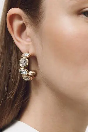 PETIT MOMENTS Sevilla Crystal Hoop Earrings