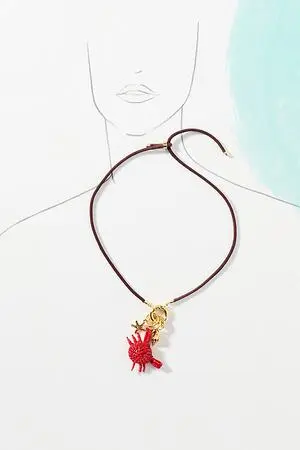 BAMBOLEIRA Senda Adjustable Cord Charm Necklace