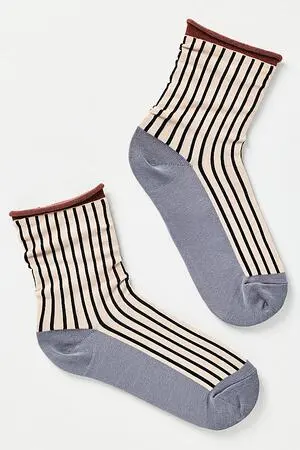 Anthropologie Hilda Crew Socks - Pebble