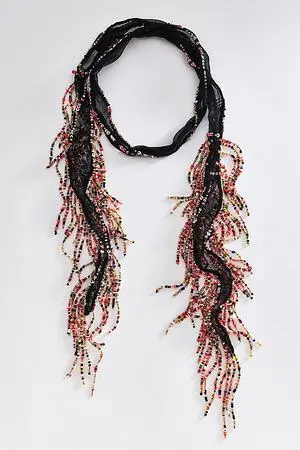 Chan Luu Beaded Skny Scarf - Black