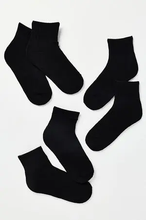 DAILY PRACTICE Athletic Socks, Set Of 3 - Black