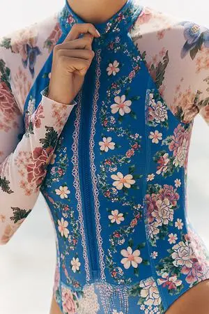Agua Bendita Monti Long-sleeve One-piece Swimsuit