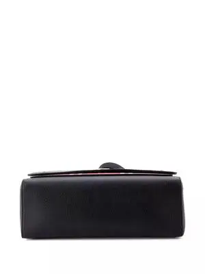 Burberry Medium Crossbody Bag In Vintage Check Canvas And Leather - Black