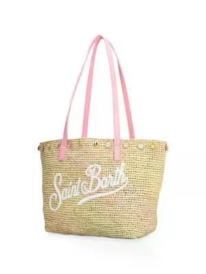 MC2 SAINT BARTH Midi Raffia Shoulder Bag