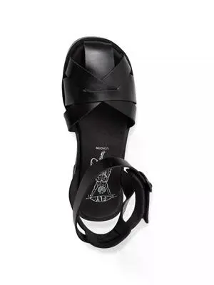 Fly London Leather Buckle-fastening Flat Sandals