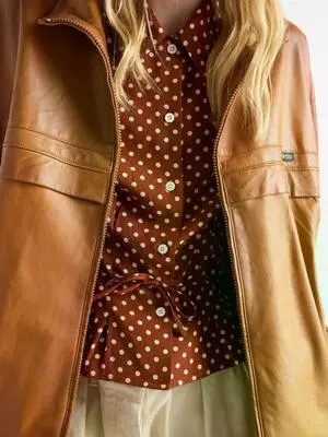 Prada Polka-dot Marocain Shirt