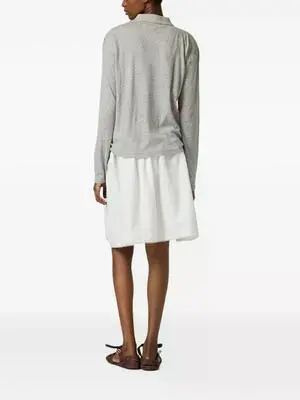 Miu Miu Ribbed Jersey Polo Shirt