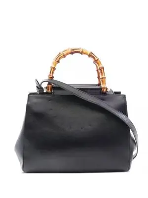 Gucci Nymphaea Bamboo Two-way Handbag