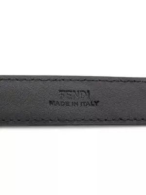 Fendi Leather Ff Logo Belt