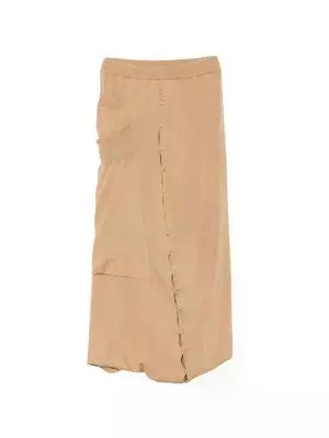 ROT Trap Button-up Wool Midi Skirt