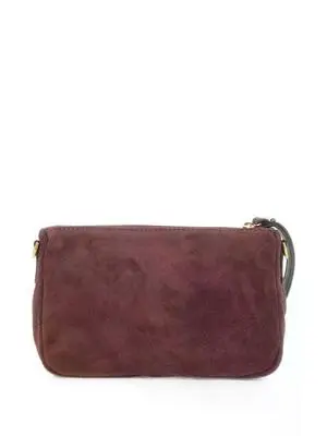 GIANNI CHIARINI Nora Suede Clutch Bag