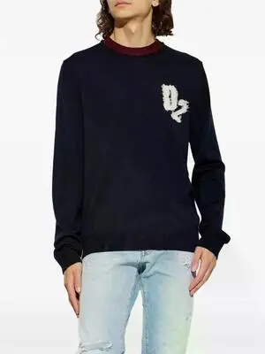 Dsquared2 College Logo-patch Wool Sweater