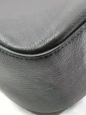 Prada Vitello Dino Shoulder Bag - Black