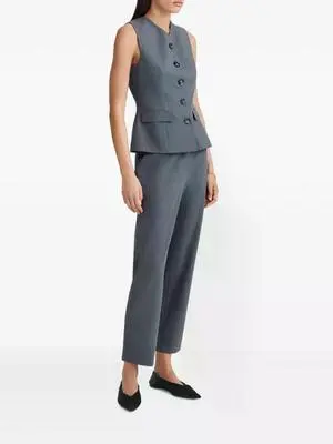 Anna Quan Kendall Button-fastening Peplum Top