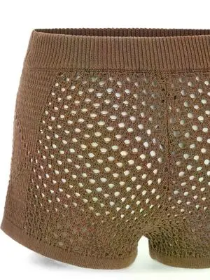 MC2 SAINT BARTH Almyra Crochet-knit Shorts