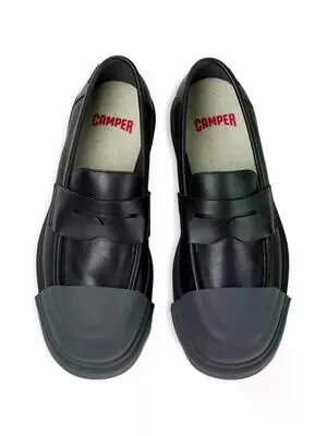 Camper Junction Leather Loafers - Black