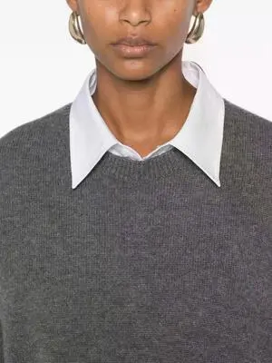 LISA YANG Veira Crew-neck Sweater - Grey