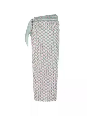 MC2 SAINT BARTH Oasi Floral-print Pareo - Neutrals