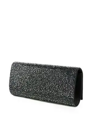 TWENTY FOURHAITCH Huma Crystal-embellished Fold-over Clutch Bag