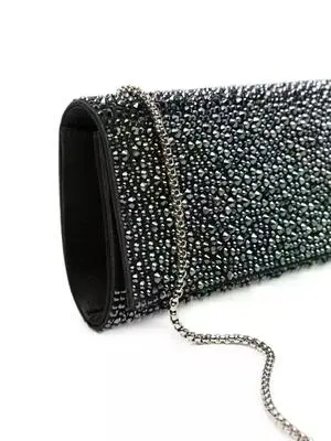 TWENTY FOURHAITCH Huma Crystal-embellished Fold-over Clutch Bag