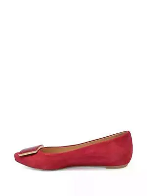 TOD'S Embellished Leather Ballerinas