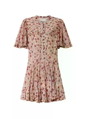 MARANT ETOILE Daynia Dress Ecru Floral Print