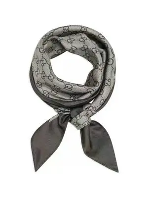 Gucci Gg Silk Scarf - Neutrals