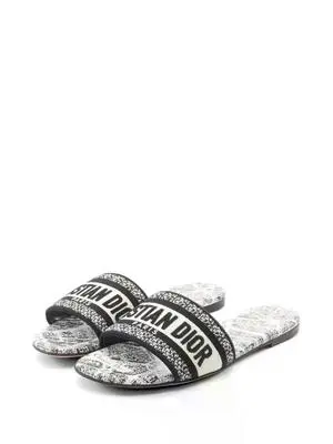Dior Dway Canvas Slide Sandals
