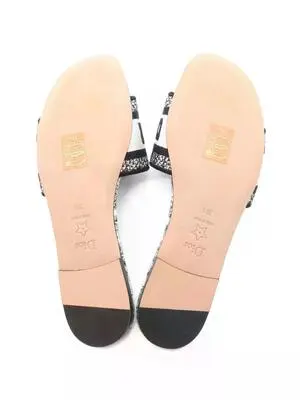 Dior Dway Canvas Slide Sandals