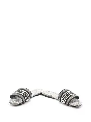 Dior Dway Canvas Slide Sandals
