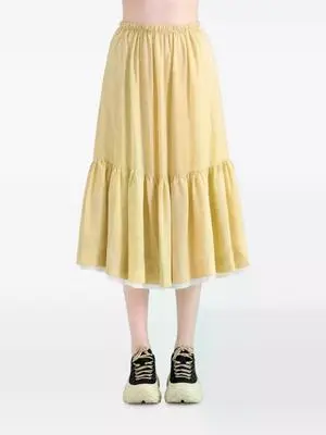 Paloma Wool Lamin Ruffled Tiered Midi Skirt