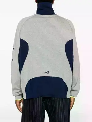Balenciaga Jacquard Knit Color-block Jacket