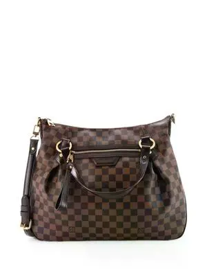 LOUIS VUITTON Damier Evora Mm Satchel - Brown