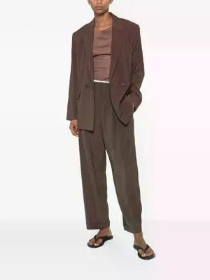 VICOLO Pleated Turn-up Trousers