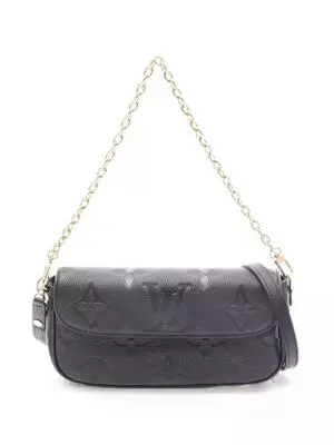 LOUIS VUITTON Monogram Empreinte Ivy Shoulder Bag - Black